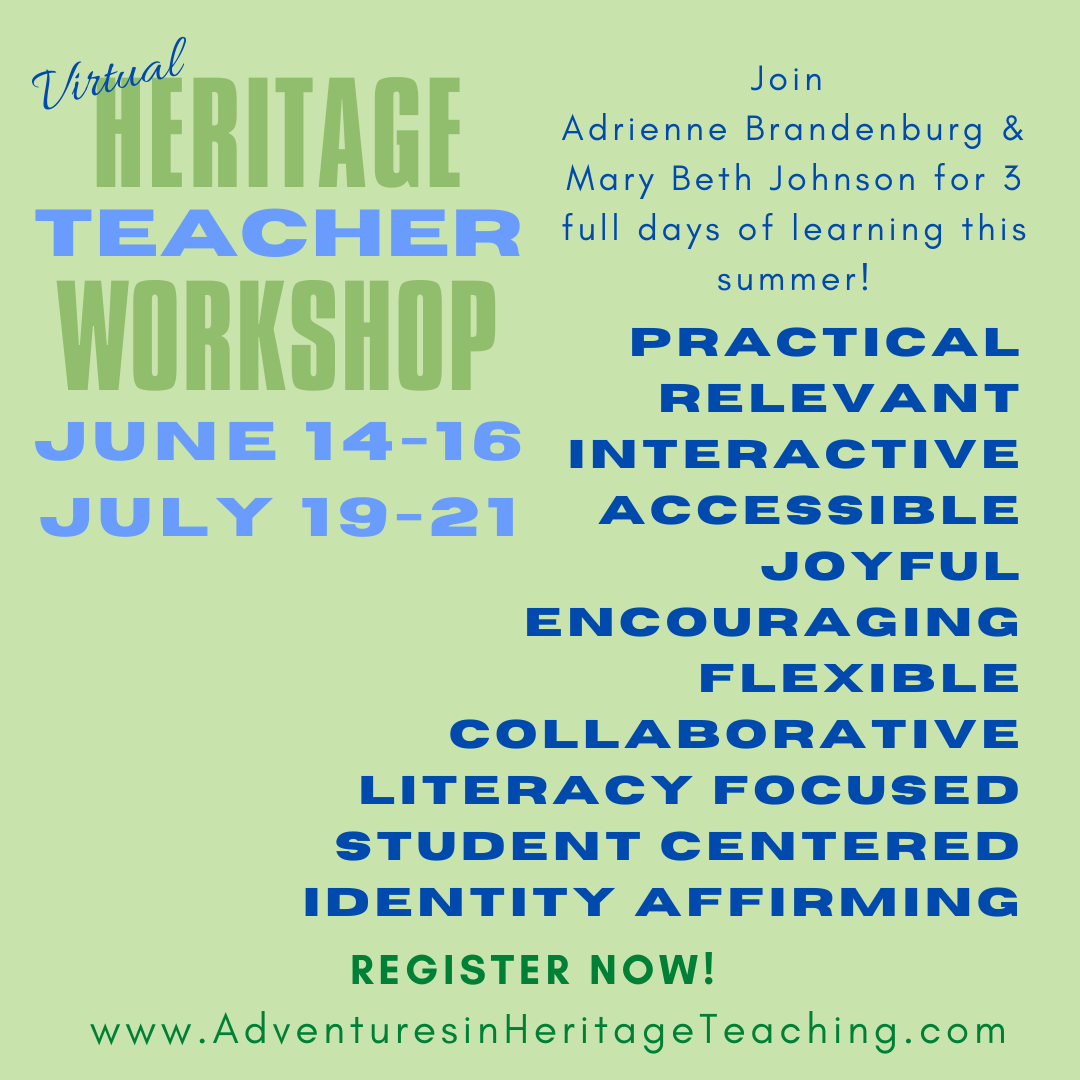 Workshops/Presentations – Adventures in Heritage Teaching
